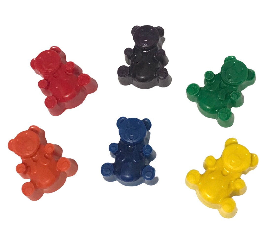 Teddy Bear Crayons, Beeswax Crayons, Essential Oils, Bears, Kids - Etsy