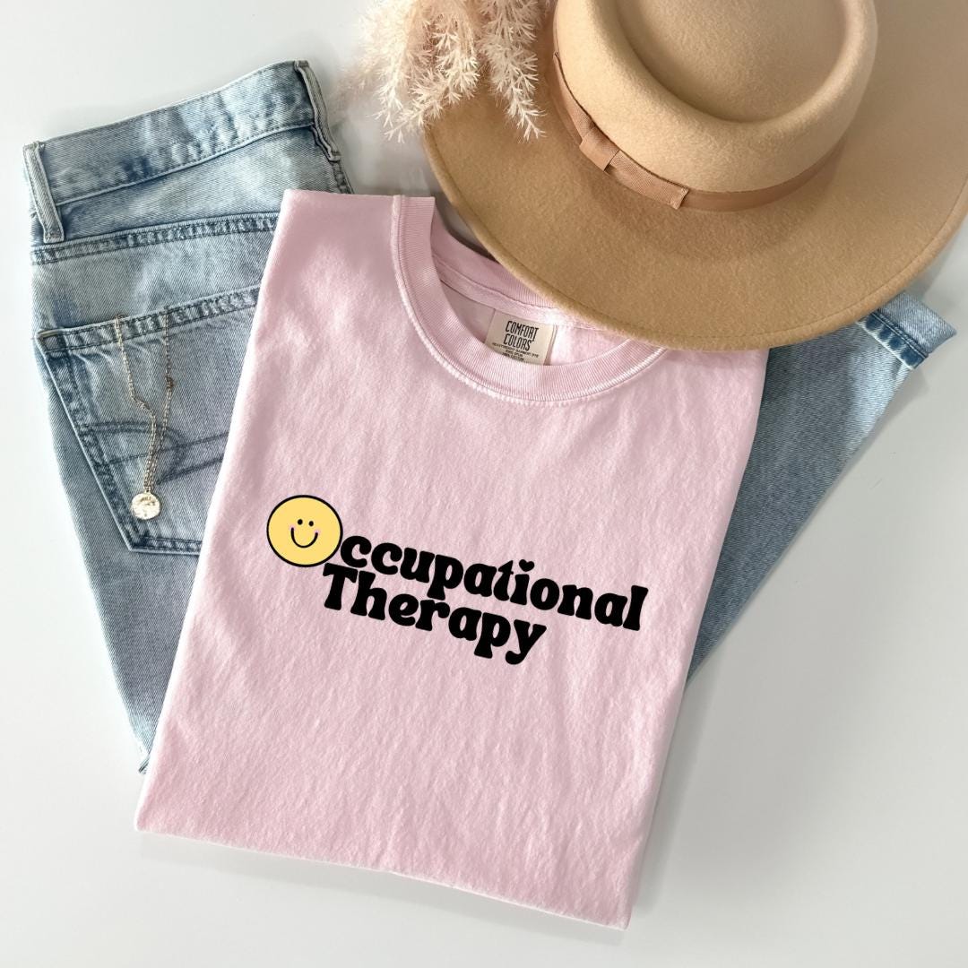 Smiley Face Occupational Therapy T-shirt - Comfort Colors OT Gift - Etsy