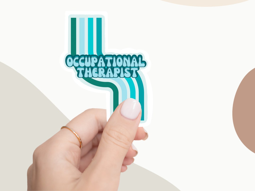 Retro Occupational Therapy Vinyl Decal, Occupational Therapist, OT ...