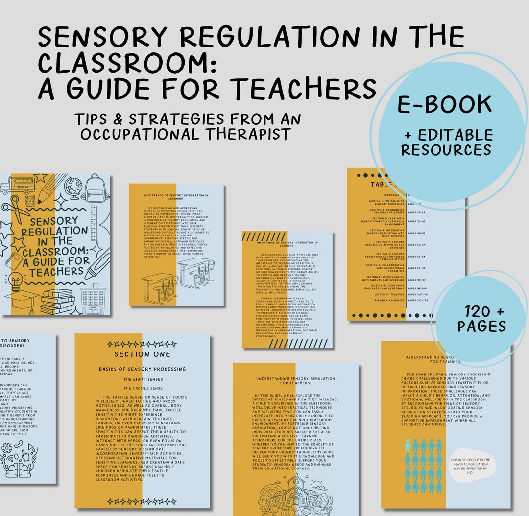 Ebook Canva Template Occupational Therapy Sensory Regulation in the ...