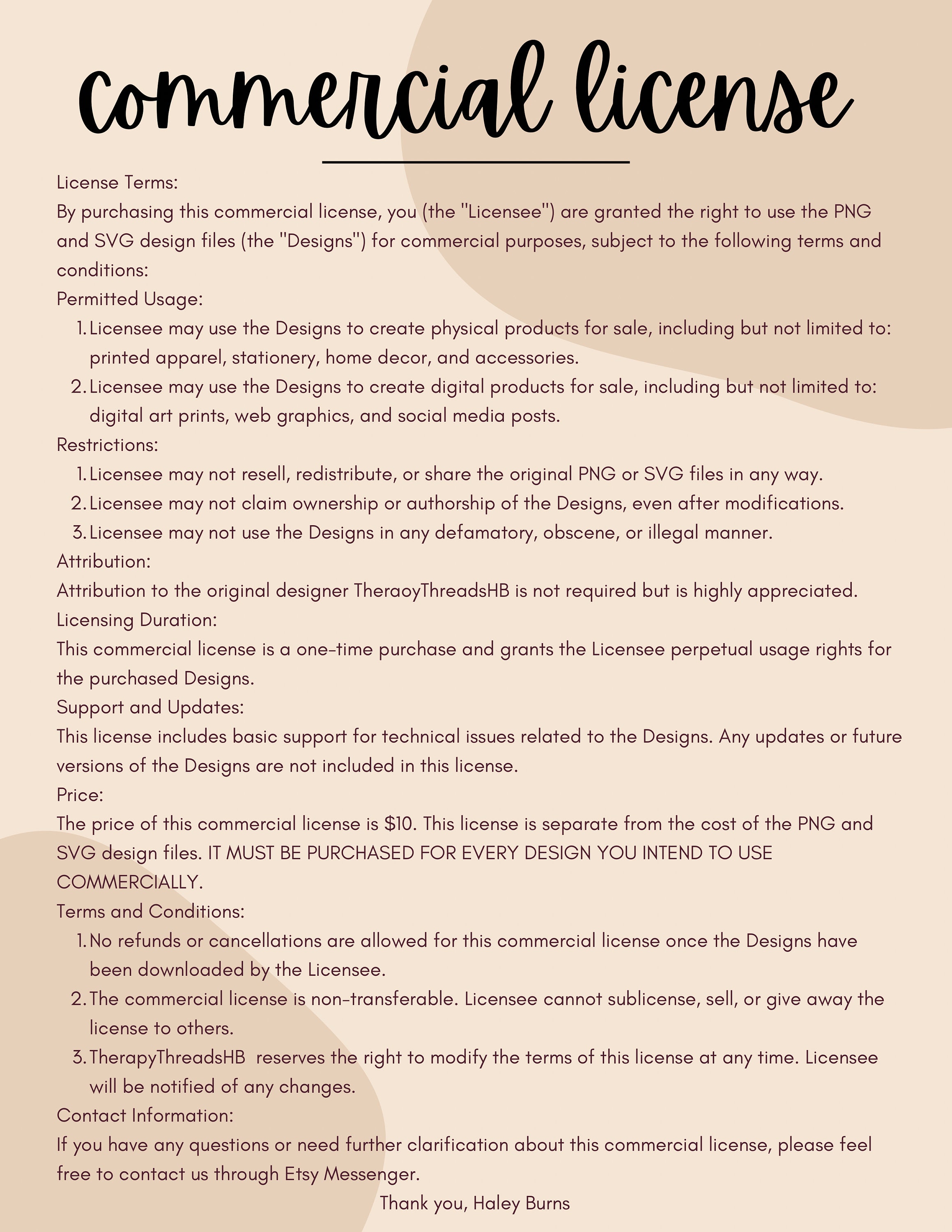 Commercial License for PNG and SVG Design Files | Perpetual Usage ...