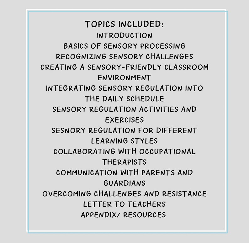 Ebook Canva Template Occupational Therapy Sensory Regulation in the ...