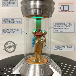 Fan Art Figurine With LED Lighting! (includes 3D Printed Keychain Gift ...