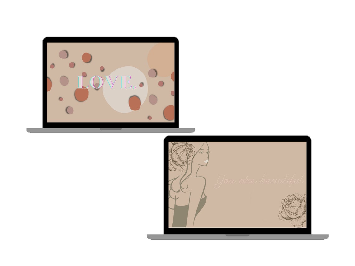 Boho Desktop Wallpaper - Laptop Wallpaper - Neutral Bohemian Background ...