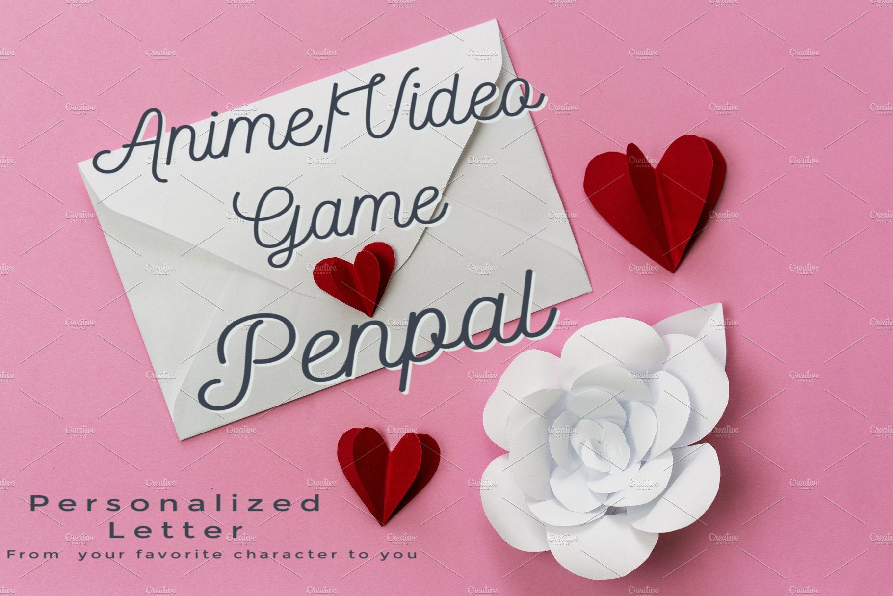 Anime/video Game Character Pen Pal - Etsy