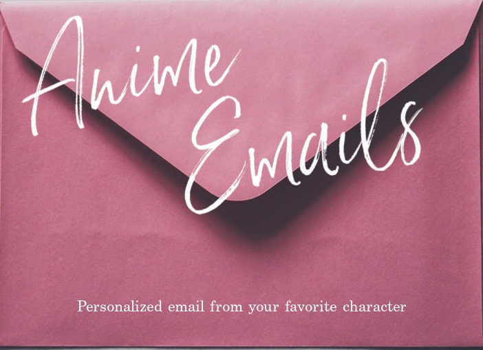 Anime Character Emails - Etsy