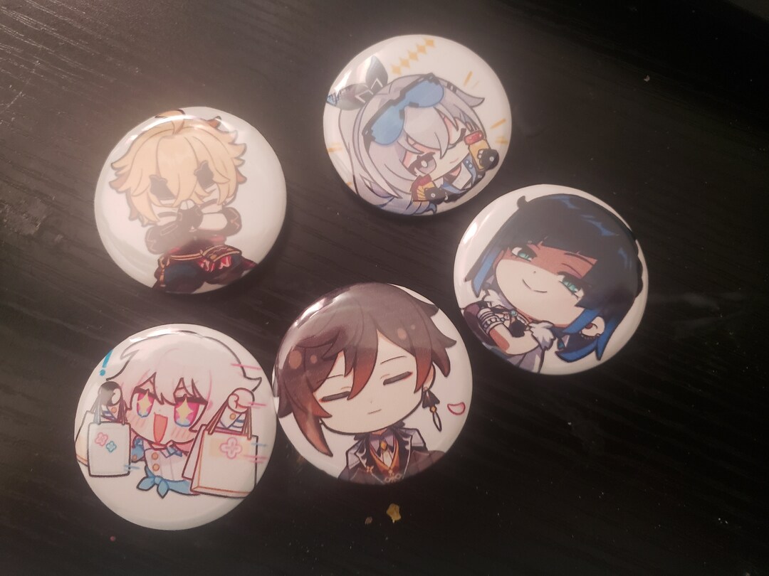 Genshin Impact/ Honkai Star Rail Emote Buttons - Etsy