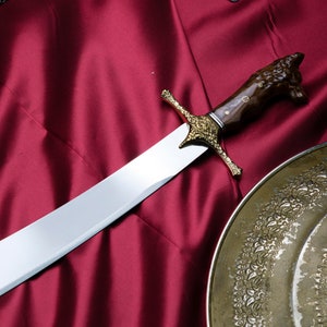 Wolf Head Hand Forged Sword of Zulfikar, Yatagan Sword, Gifts for Him ...