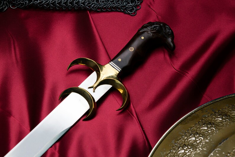 Three Crescents With Eagle Head Balçak Conqueror Sword, Yatagan Sword ...
