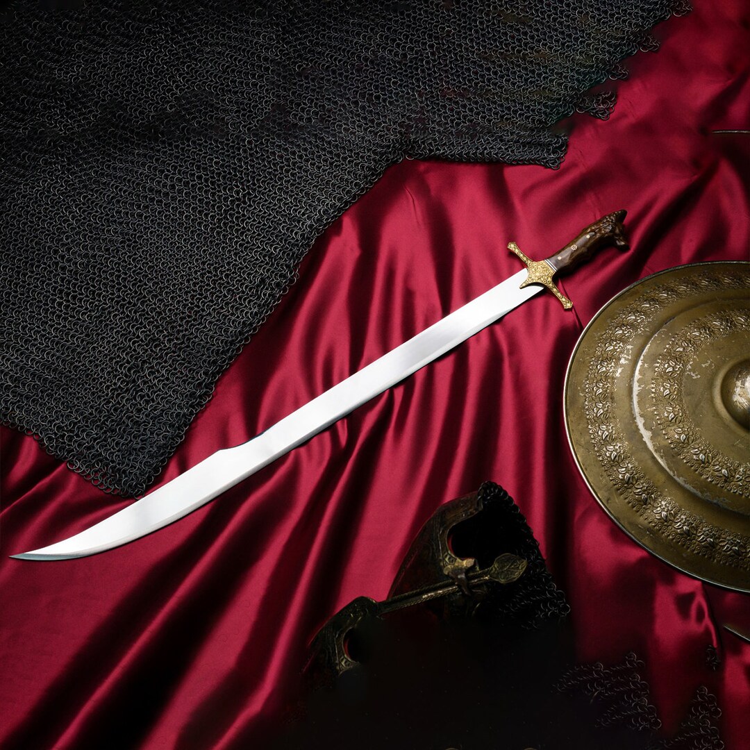 Wolf Head Hand Forged Sword, Yatagan Sword, Gifts for Him, Stainless ...