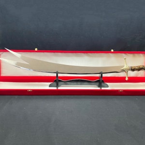 Wolf Head Hand Forged Sword of Zulfikar, Yatagan Sword, Gifts for Him ...