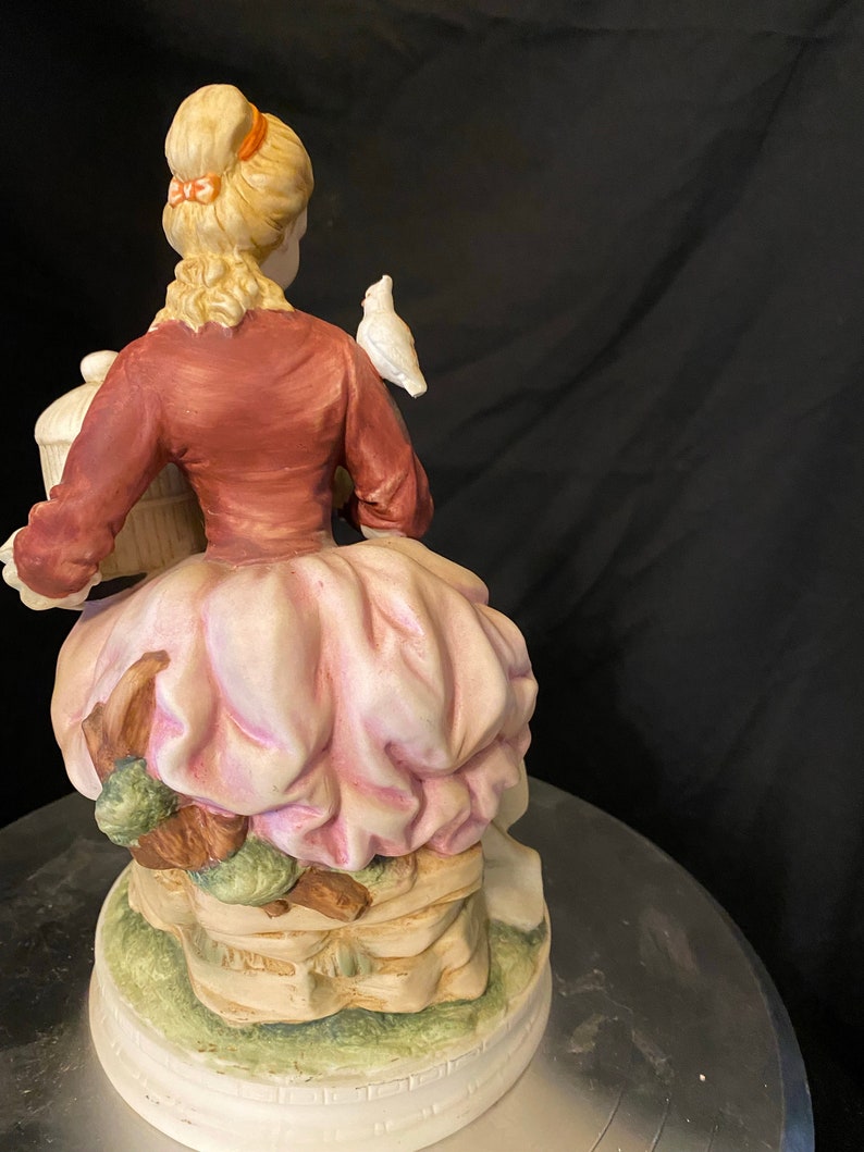 Vintage Pair Brisque Porcelain, A Couple Figurines. 10.5 - Etsy