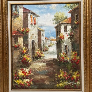 Impasto Original Oil Painting on Canvas in Frame 21 X 25 - Etsy