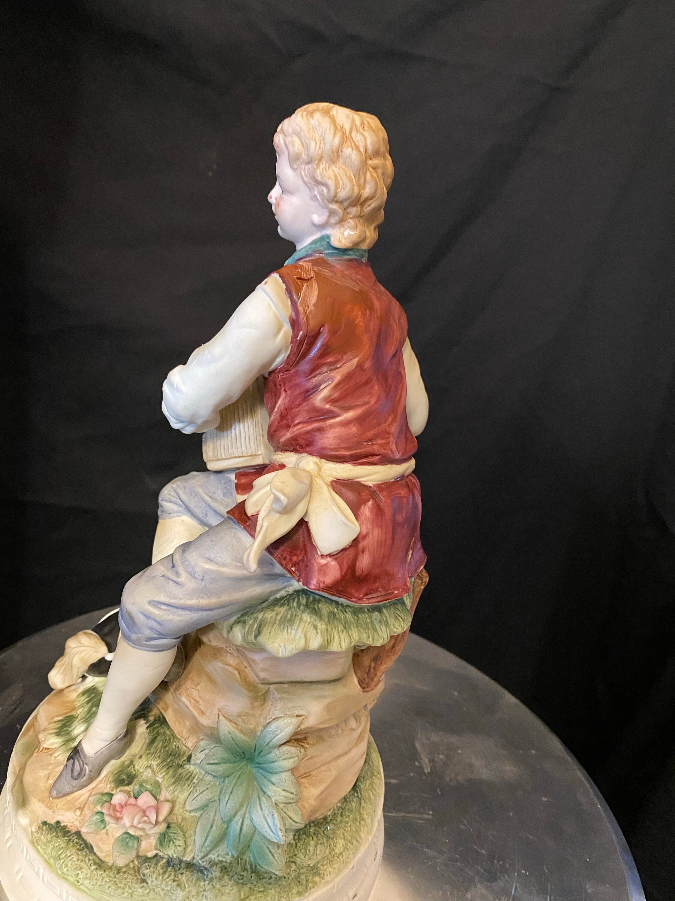 Vintage Pair Brisque Porcelain A Couple Figurines. 10.5 - Etsy