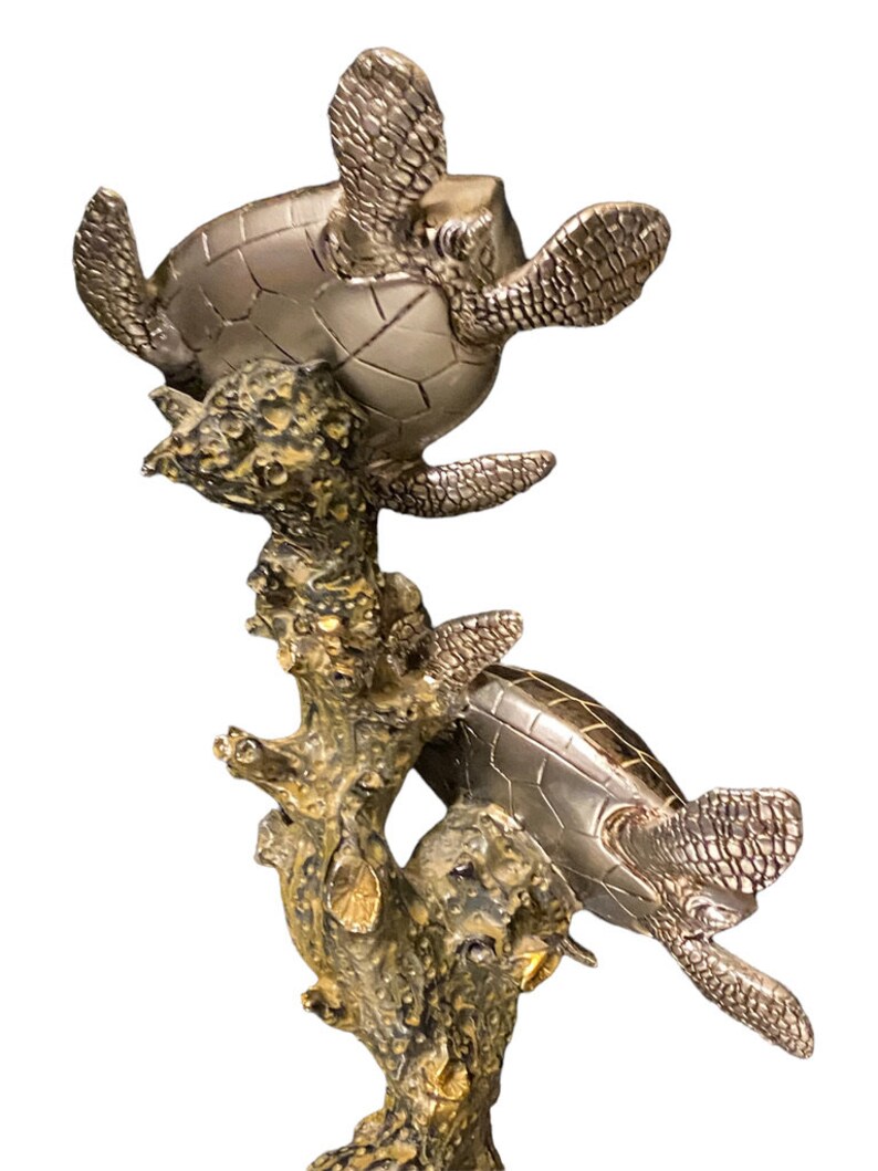 Vintage Sea Turtle Duet Figures, Hand Crafted, 12 - Etsy