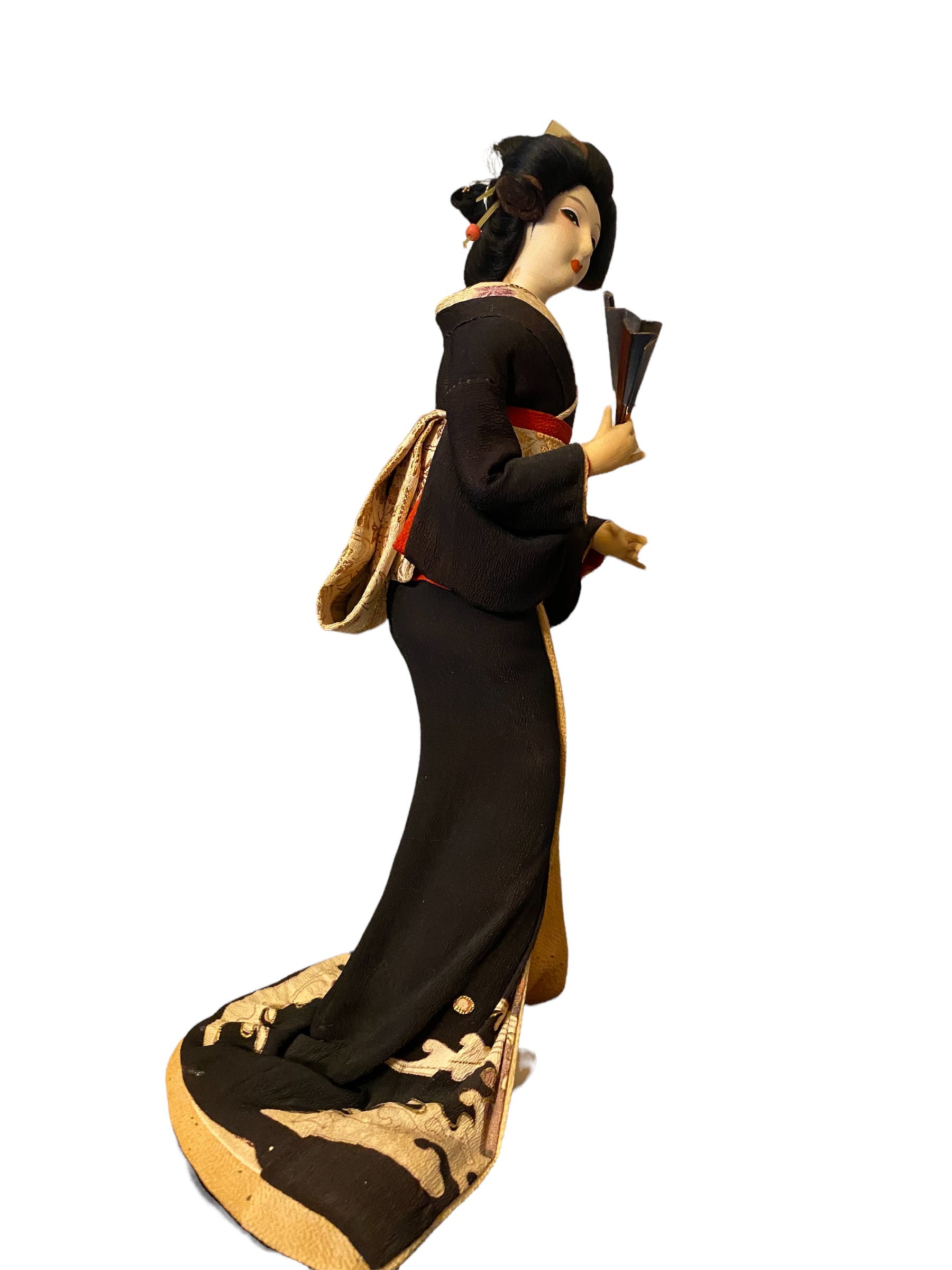 Ornate Japanese Geisha Doll on Wood Display, Hand Crafted. 13.5 X 7 - Etsy