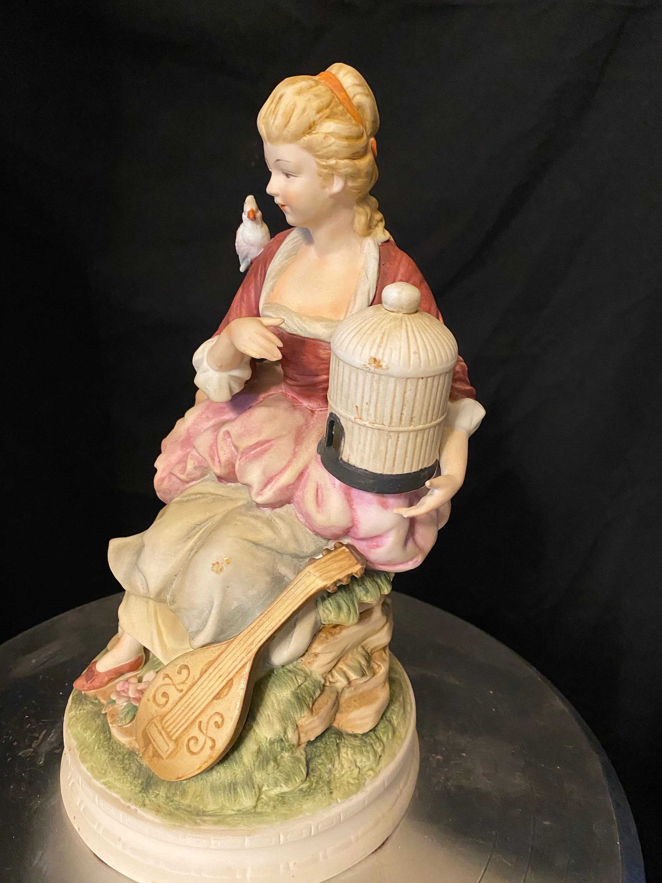 Vintage Pair Brisque Porcelain, A Couple Figurines. 10.5 - Etsy