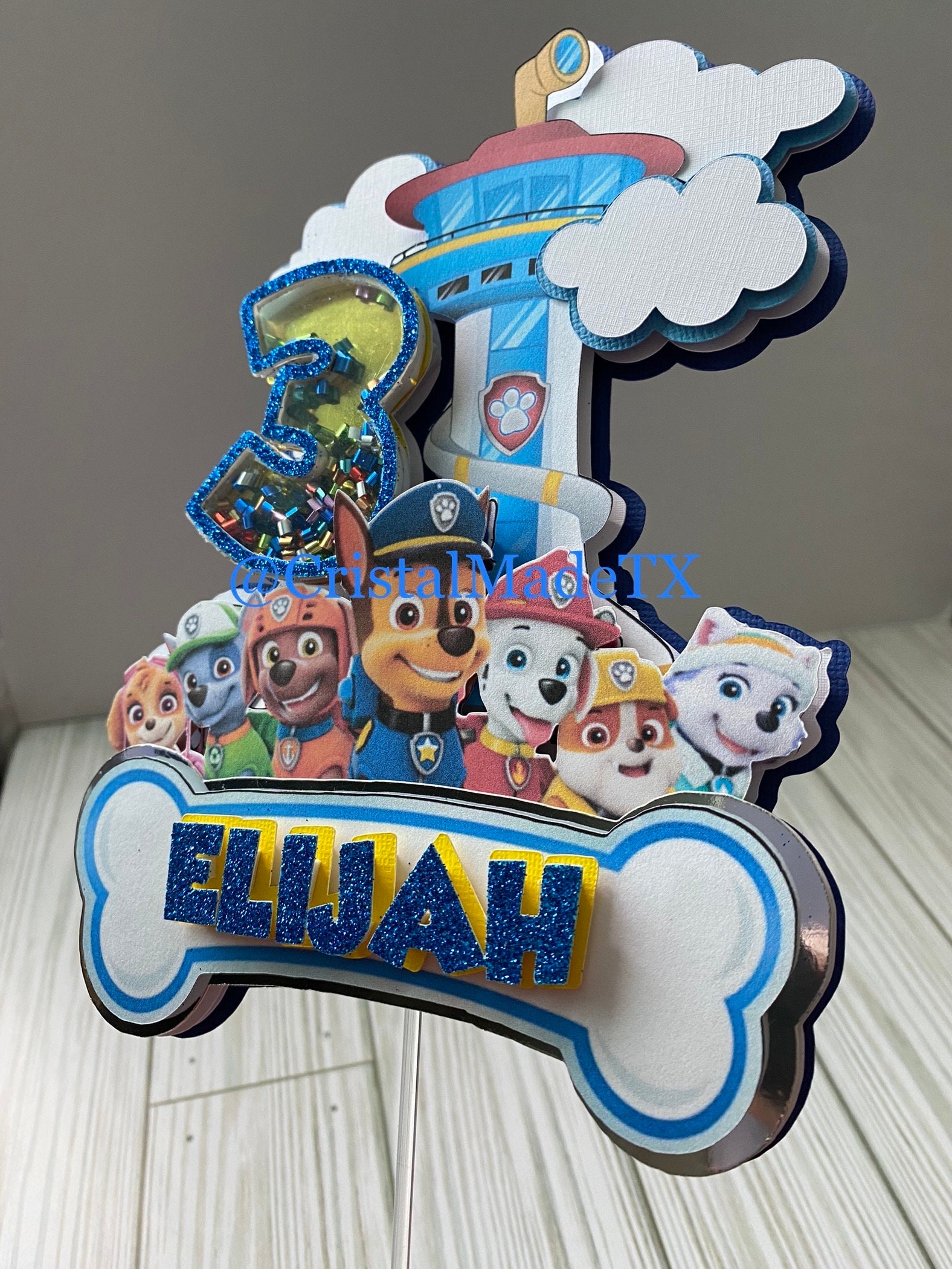 Paw Patrol Tower Cake Topper - Etsy Canada