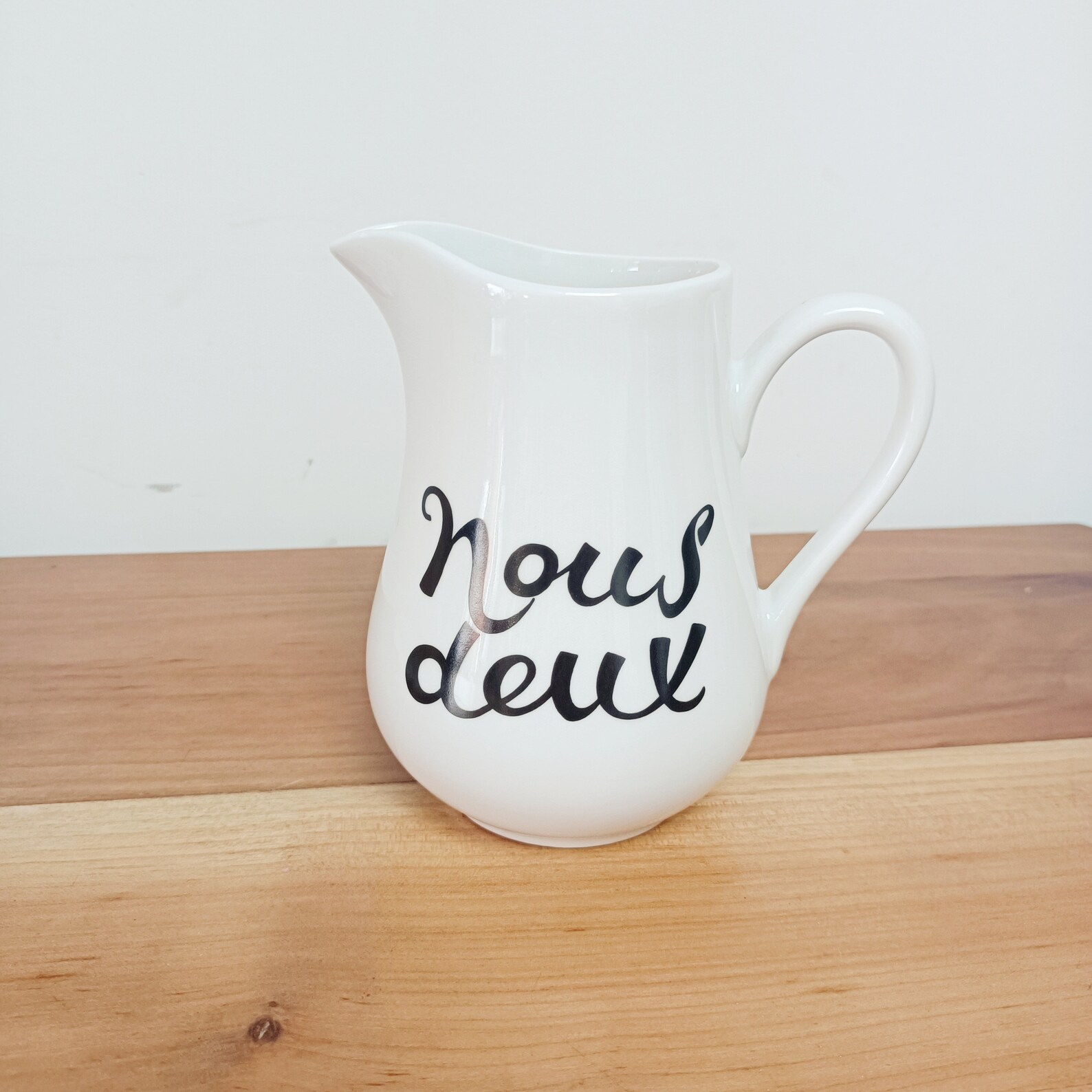 Milk Jug, Creamer, Pitcher We Two Pillivuyt, Vintage - Etsy