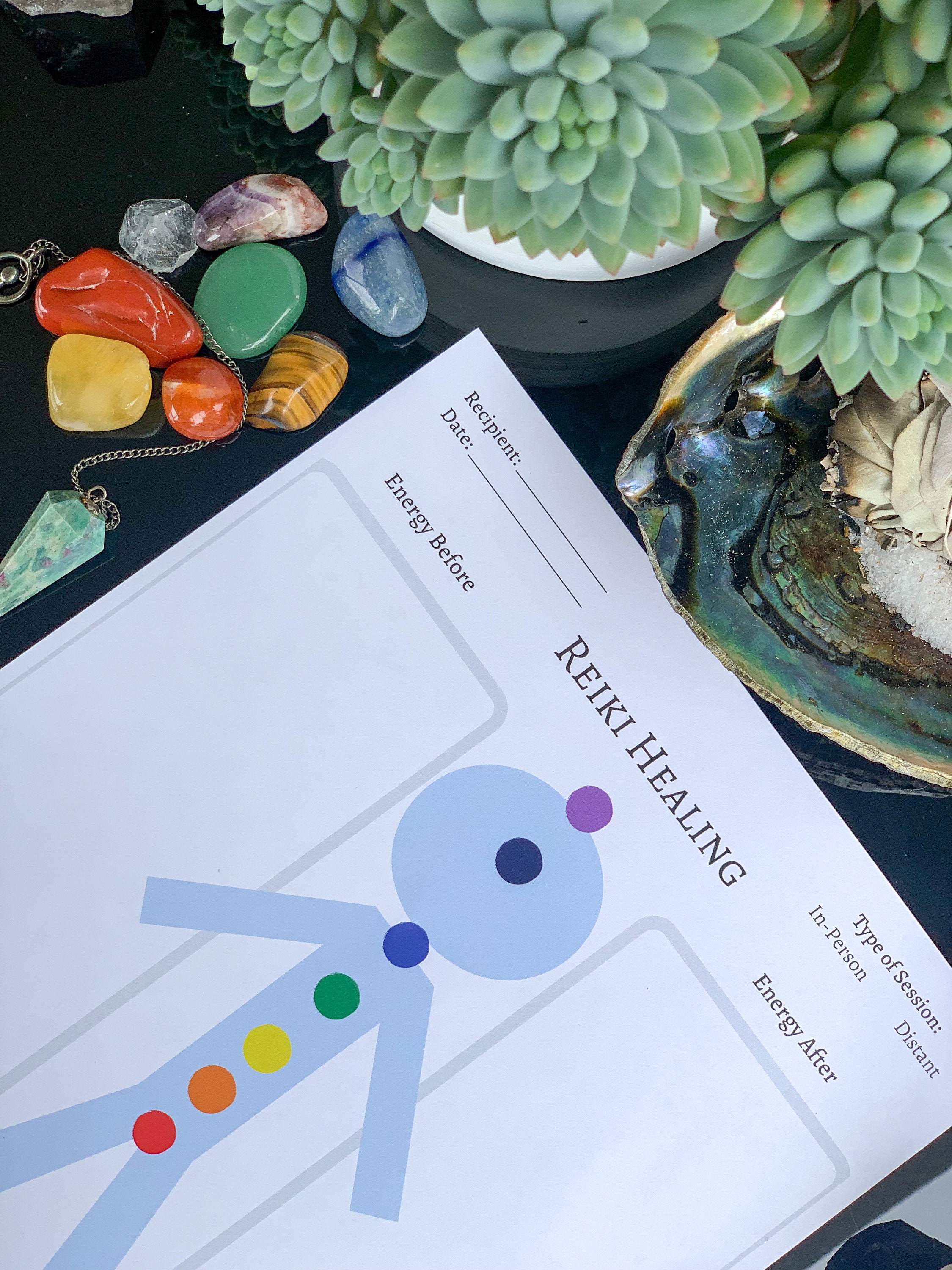 Reiki Session Notes Sheet, Distance Reiki Session Template, Reiki ...