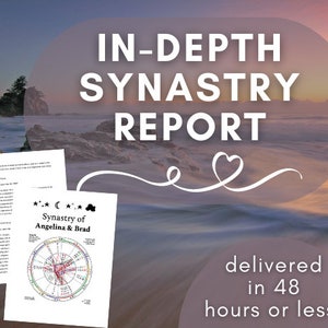 In Depth Synastry Report - Compatibility Chart Reading in 48 Hours or ...