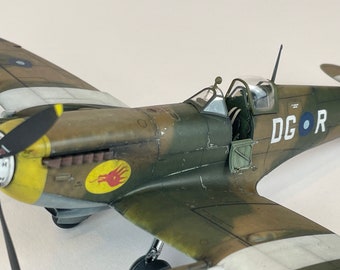 1:48 Scale Supermarine Spitfire Mk1a Scale Model Professionally Built - Etsy