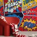 Retro Pop Art Red & Blue Wallpaper - B278 - Etsy