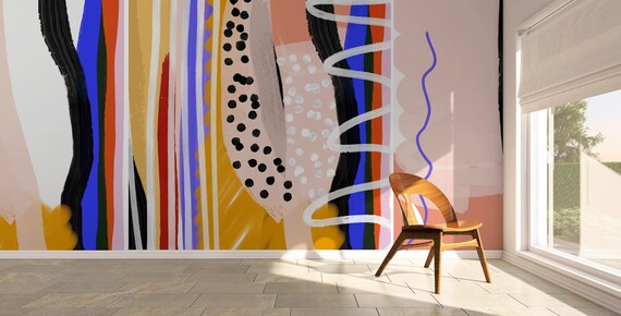 Wallpaper Removable Wallpaper Peel and Stick Wallpaper Wall | Etsy