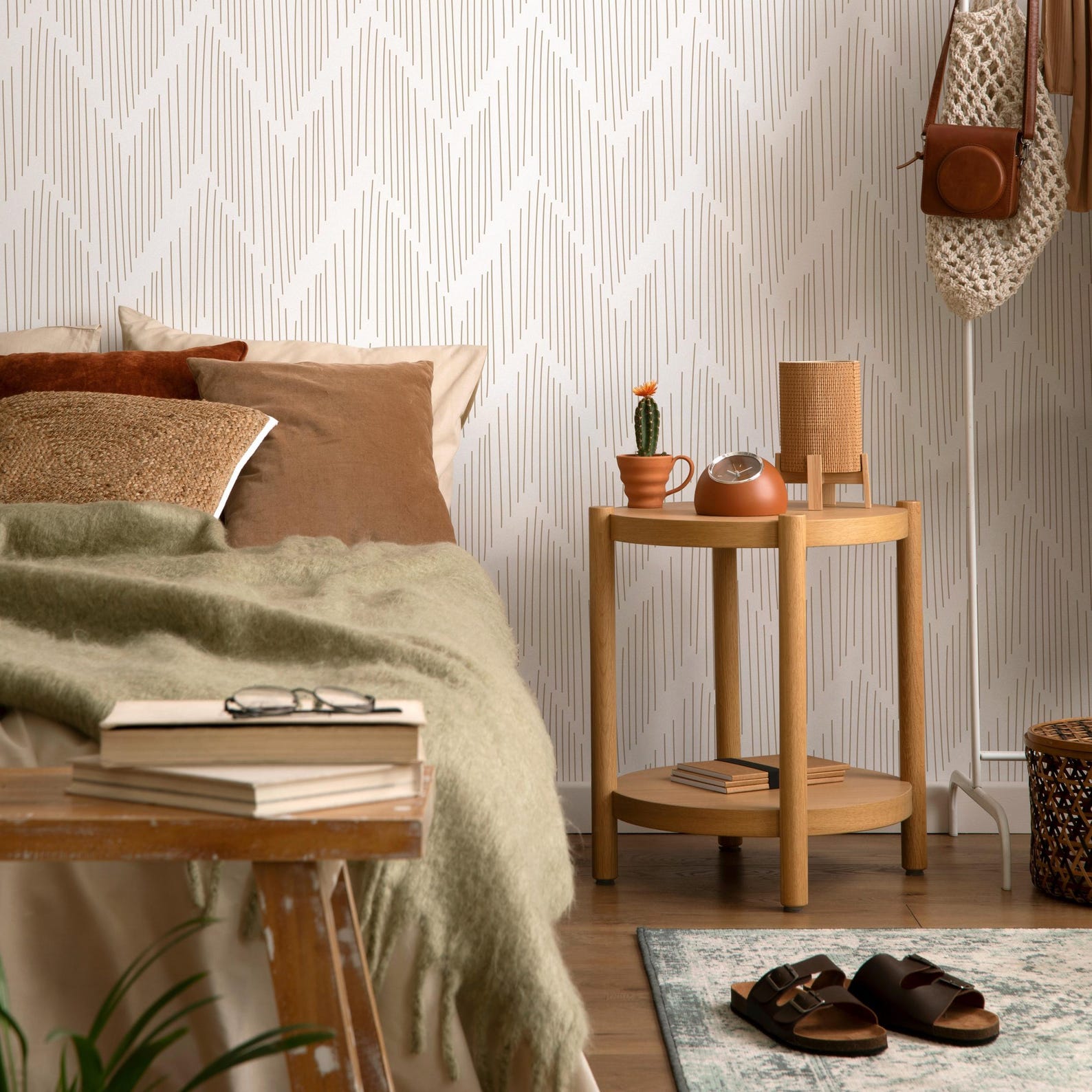 Modern Chevron Beige Off-white Wallpaper - C999 - Etsy Canada