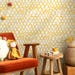 Mid-century Yellow Scallop Wallpaper - B032 - Etsy