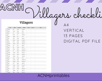 Acnh Printable | Etsy