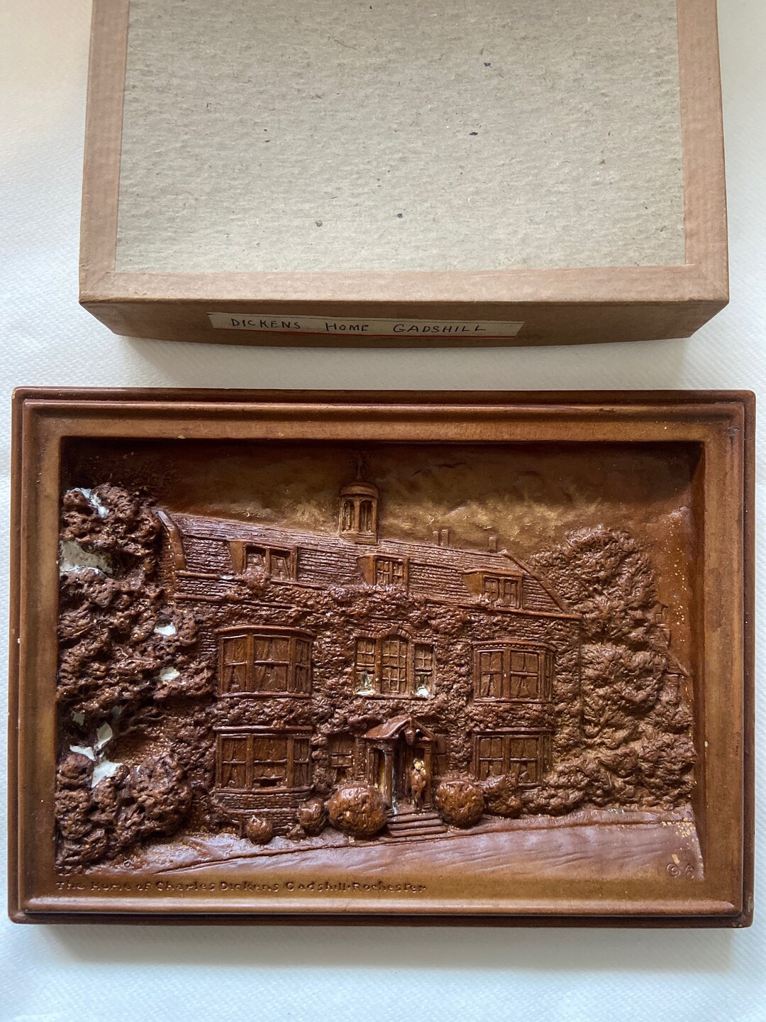 Vintage Arthur Osborne 3D Wall Art Hanging Picture Plaque Retro Ivorex ...