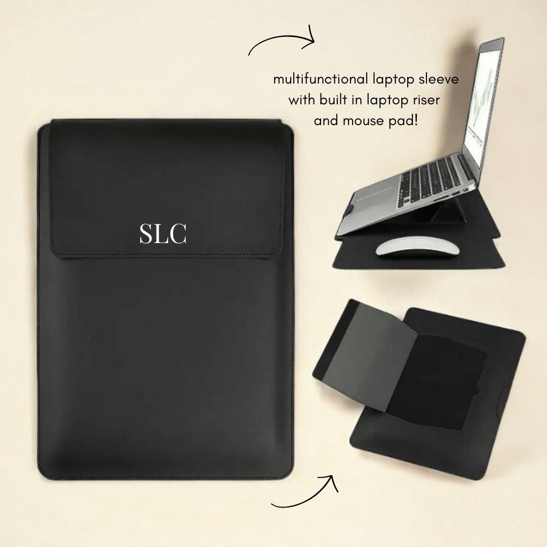 Personalized Laptop Sleeve With Stand and Mouse Pad, Laptop Bag, Laptop ...