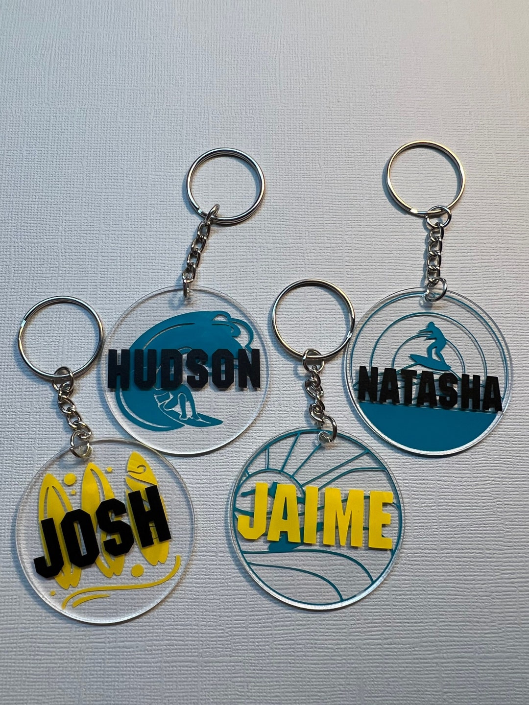 Surfing / Waves Keyring Sports Keyring Team Gift - Etsy