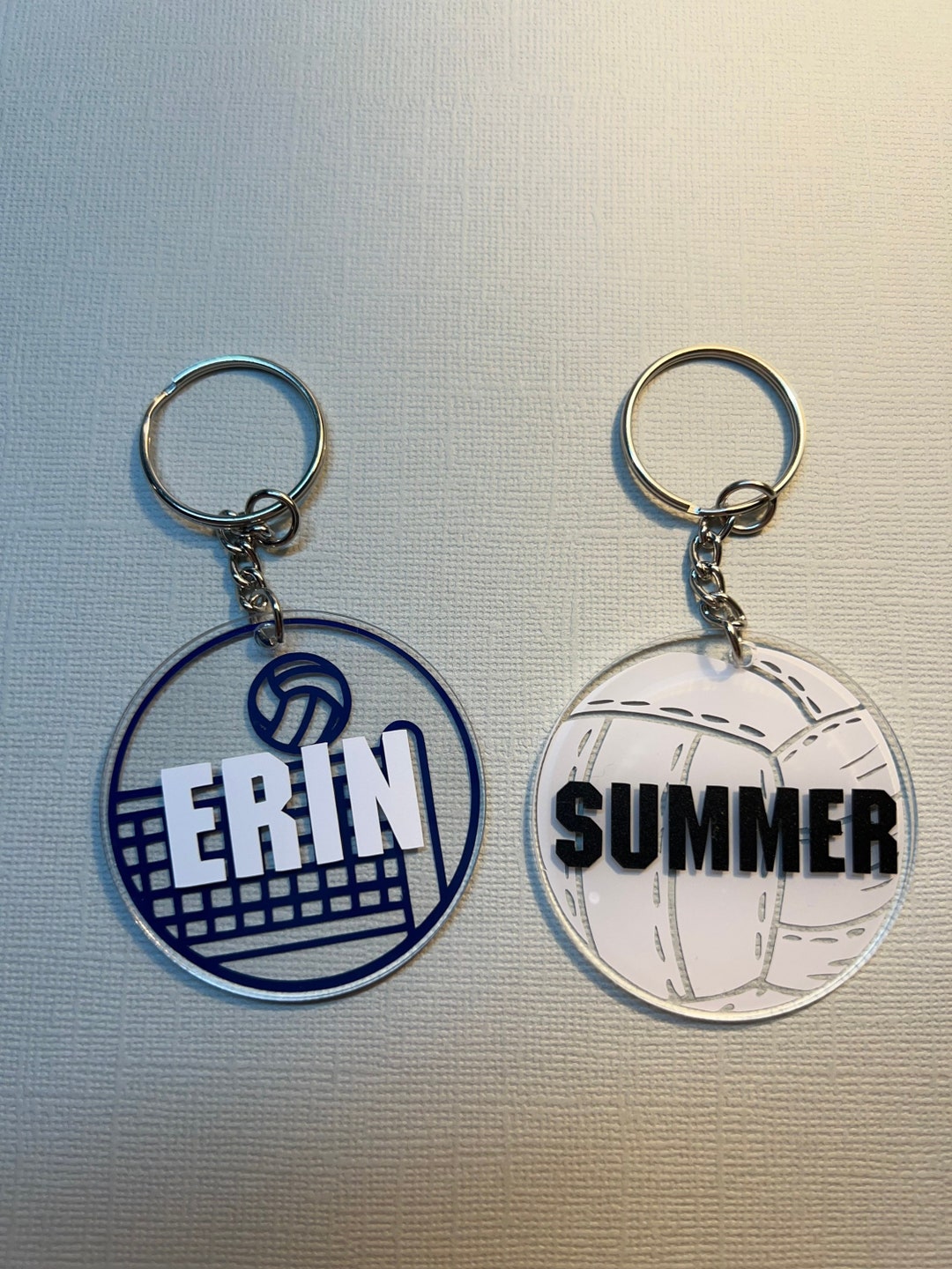 Volleyball Keyring Sports Keyring Team Gift Personalised - Etsy