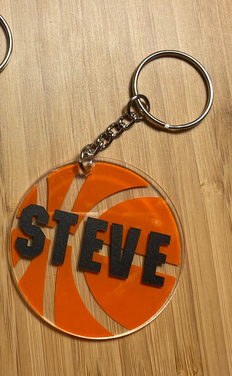 Basketball Keyring Sports Keyring Team Gift Personalised - Etsy Australia