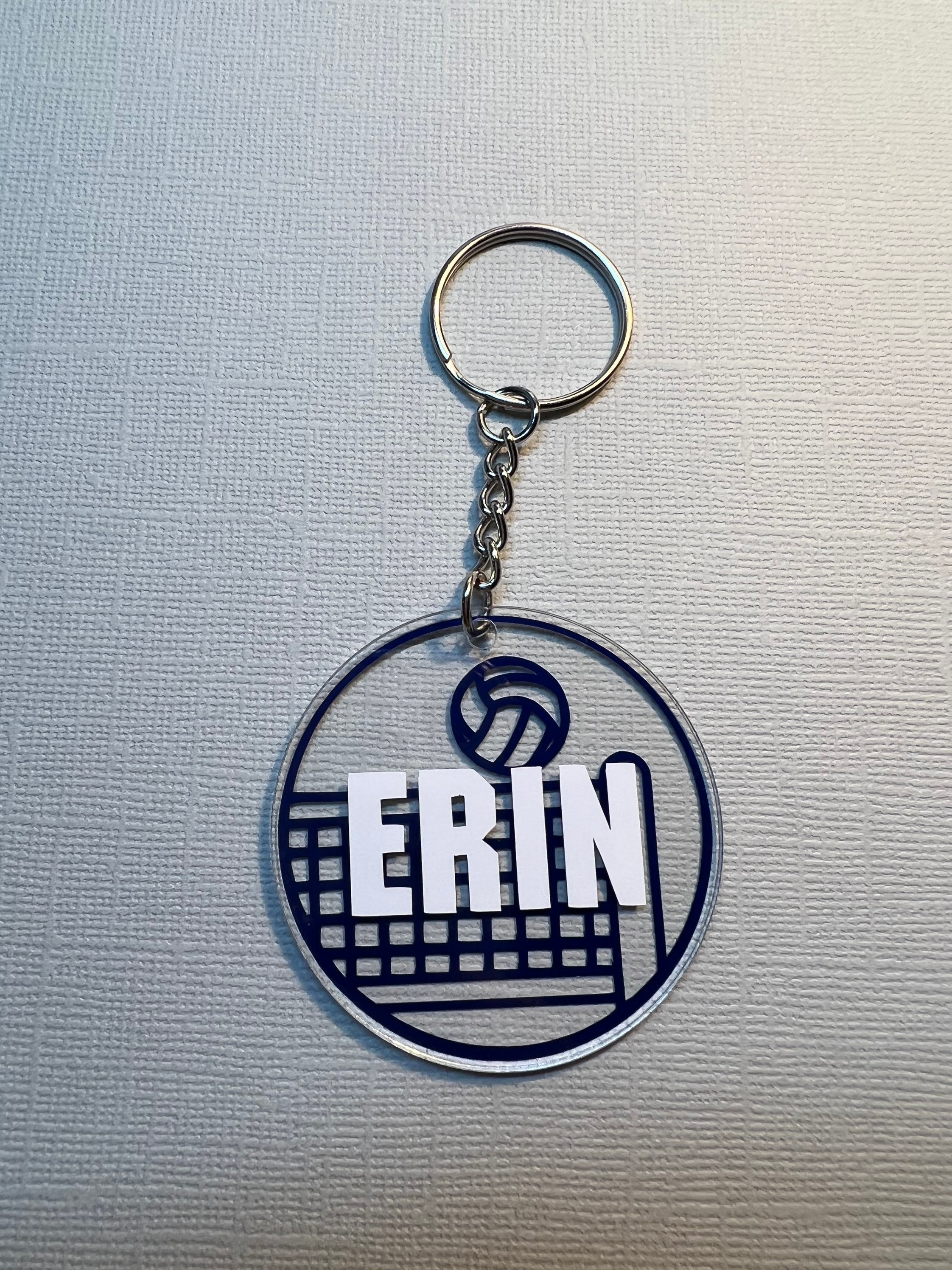 Volleyball Keyring Sports Keyring Team Gift Personalised - Etsy