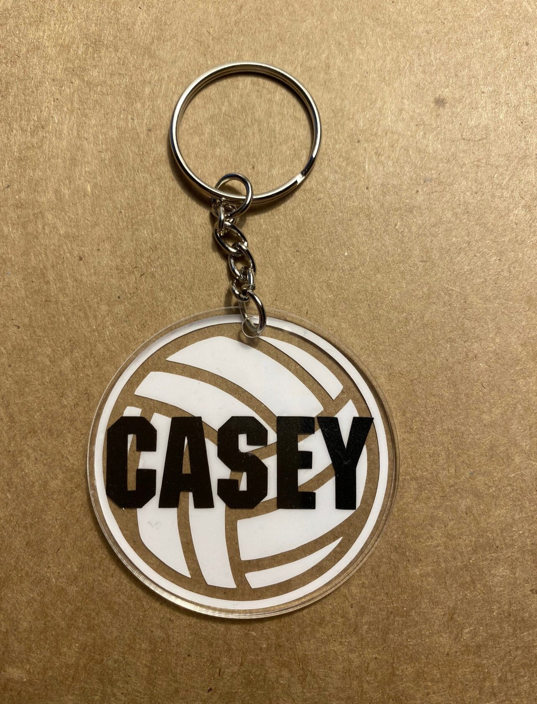 Personalised Netball Keyring – Custom Acrylic Name Tag – Team Gift Idea ...