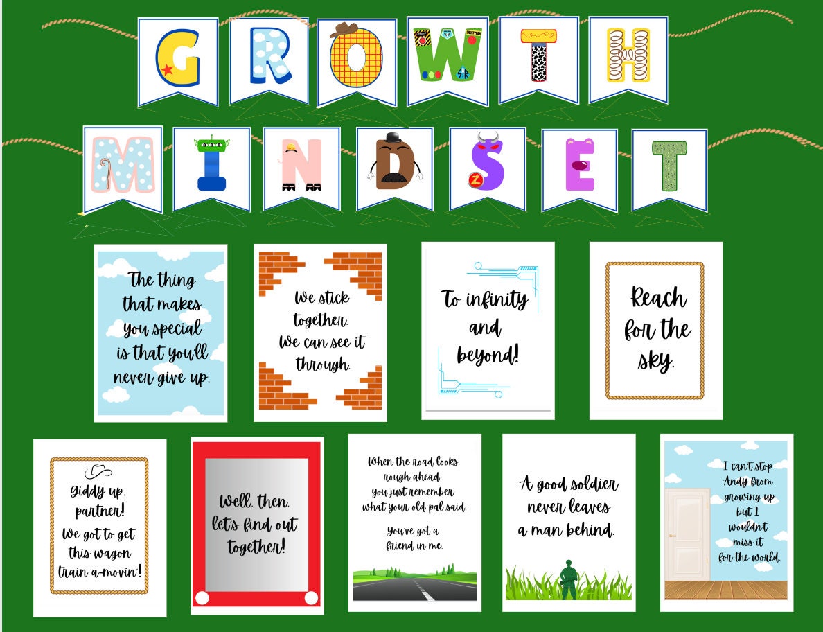 Toy Story Inspired Growth Mindset Bulletin Board - Etsy