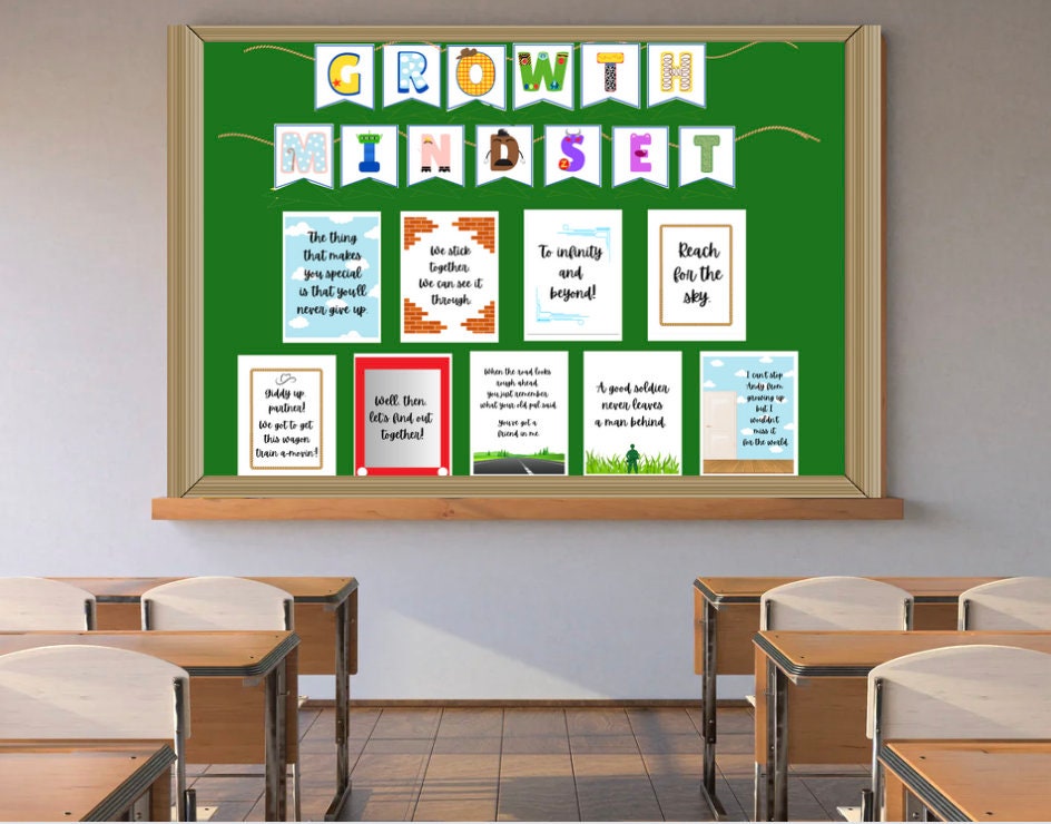 Toy Story Inspired Growth Mindset Bulletin Board - Etsy