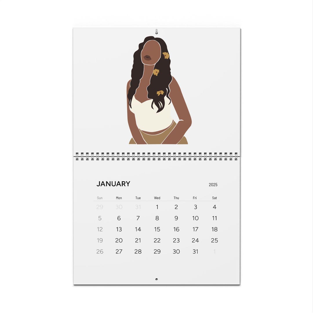 Black Women Abstract Art 2025 Wall Calendar, African American Art ...