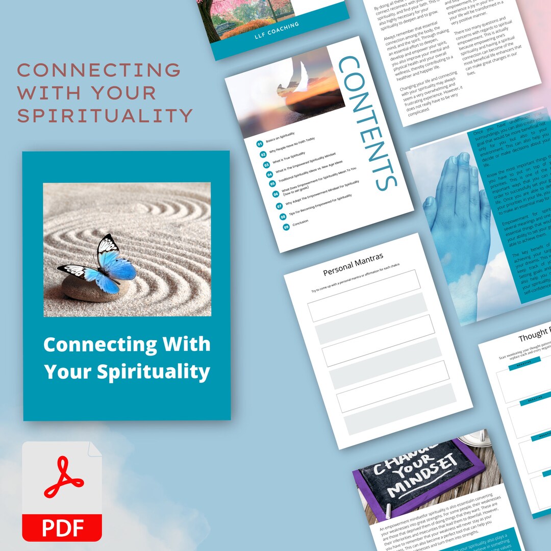 Connecting With Your Spirituality Self-care Workbook|spritual Awaking ...