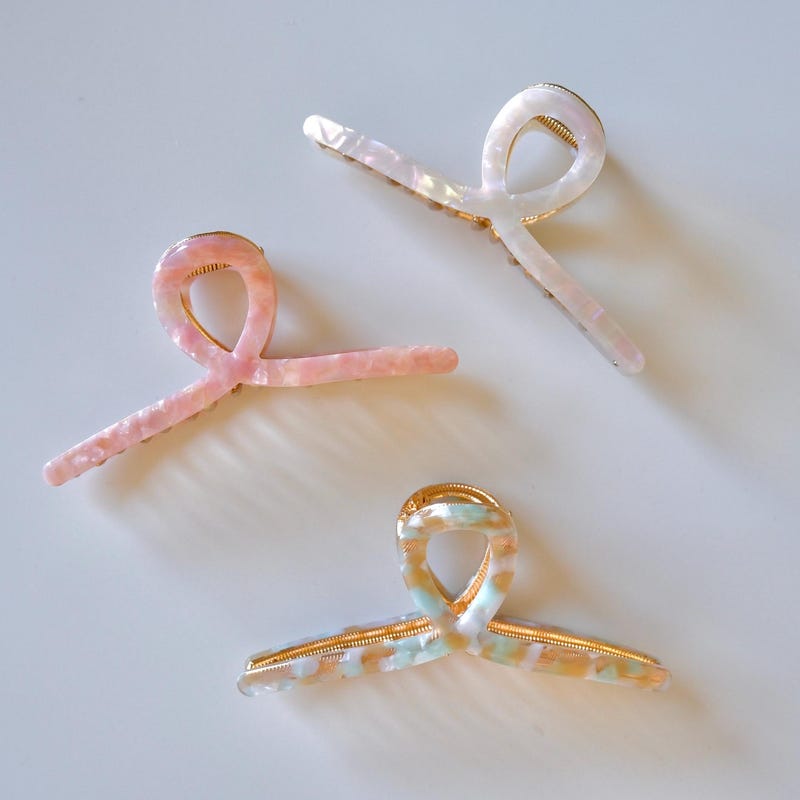 Hair Clips Iridescent - Etsy