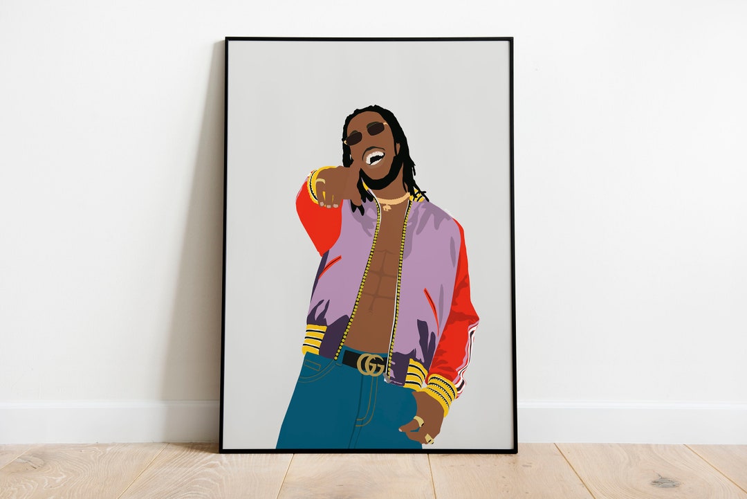 Burna Boy, Printable Wall Art, Poster, Illustration, Digital Download ...