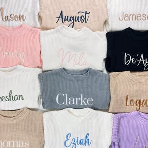Knit Baby Romper Embroidered Birth Baby Announcement, Oversized Long ...