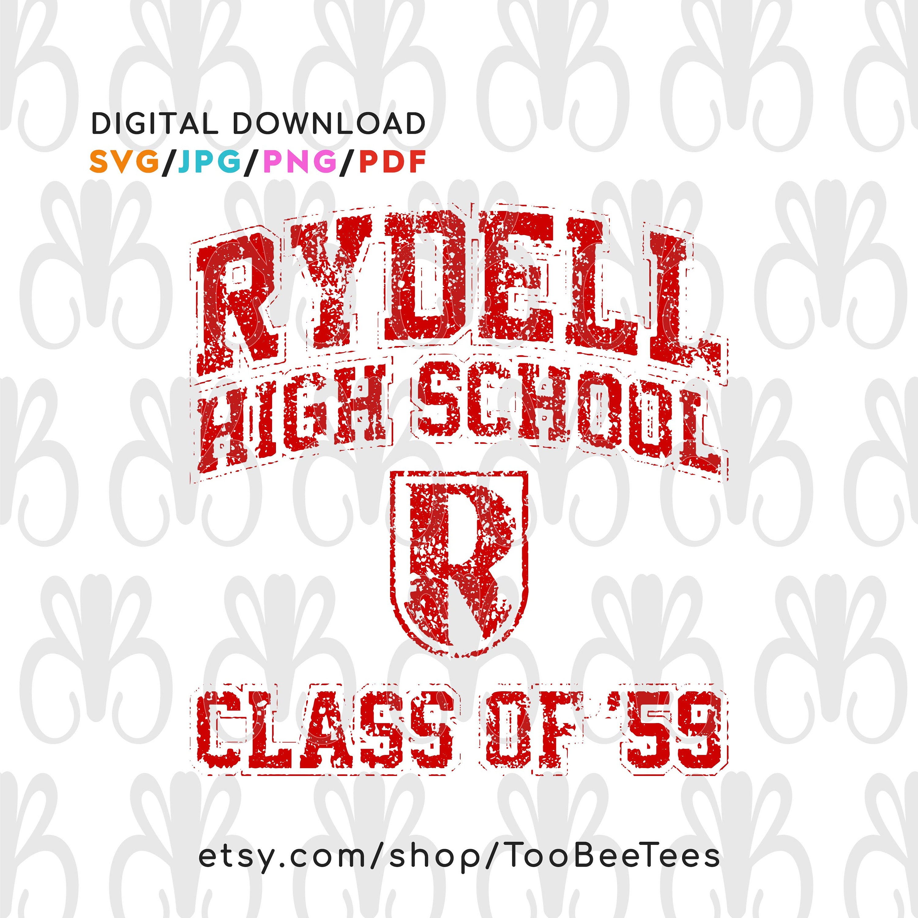 Rydell High Cheerleader Logo Clipart