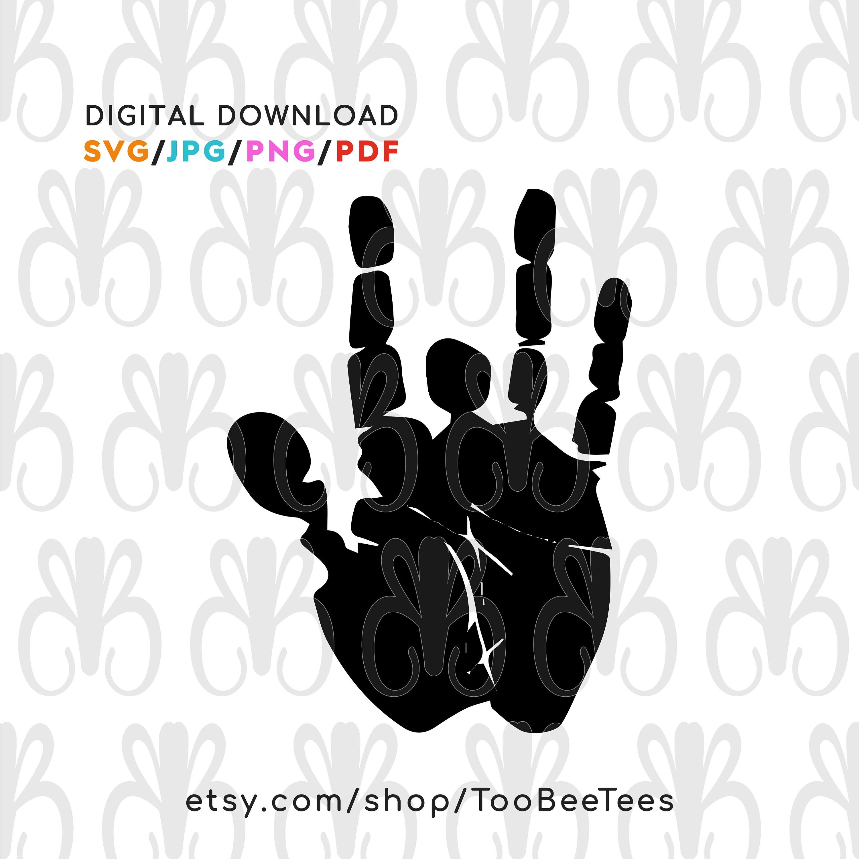 Jerry Garcia Hand Grateful Dead Classic SVG Cut Files, Jpg, Pdf, Png ...