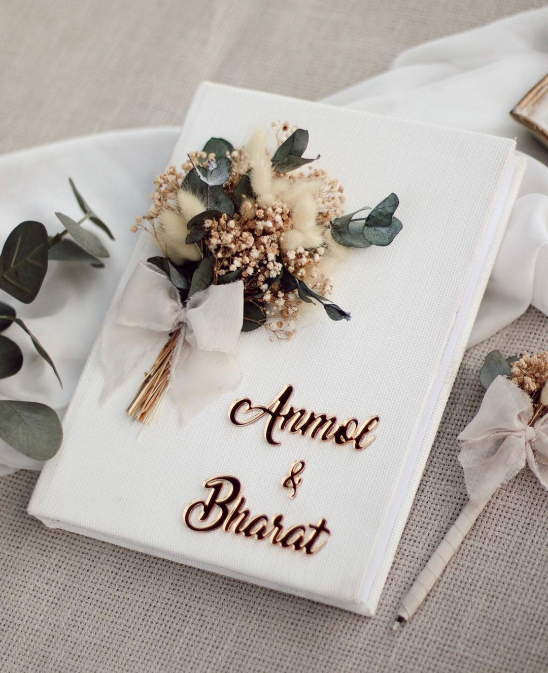 Wedding Memory Book , Journal, Personalized Notebook , Wedding Notebook ...