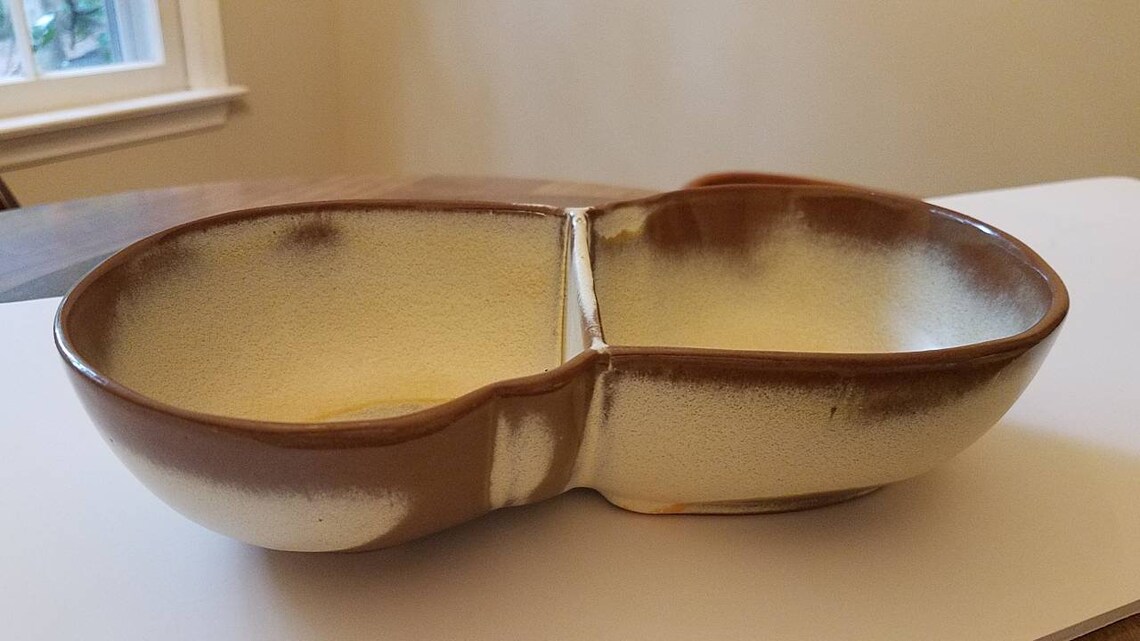FRANKOMA Plainsman Desert Gold Divided Bowl 4QD - Etsy