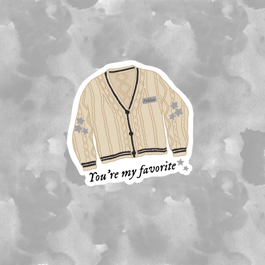 Cardigan Sticker, Folklore Sticker, Taylor Swift Sticker, Taylor Swift ...